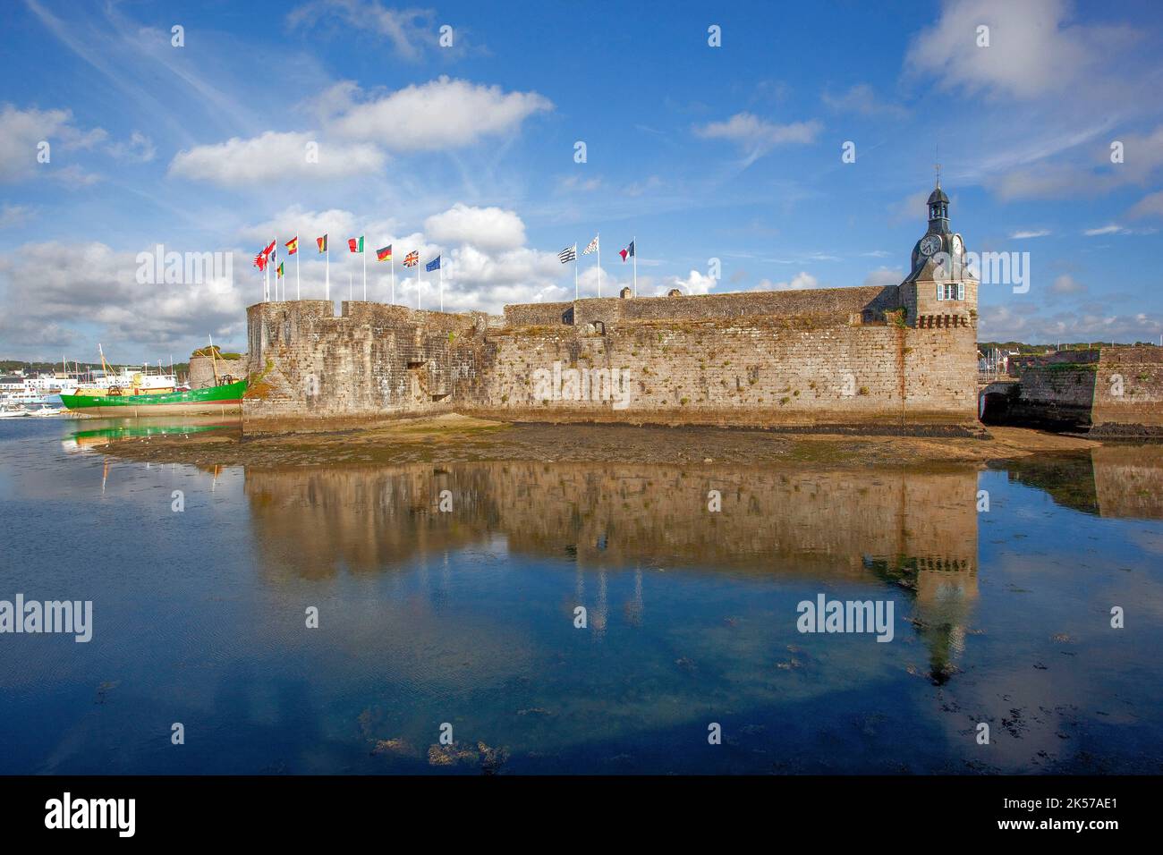 France, Finistère (29), Concarneau, la Ville Close, cité fortifiée des ...