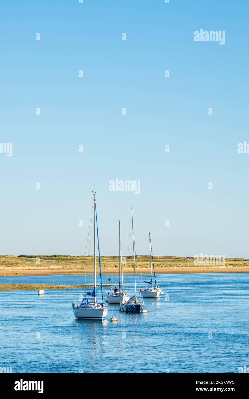 France, Morbihan, Etel, stage on the coastal footpath or GR 34 long ...