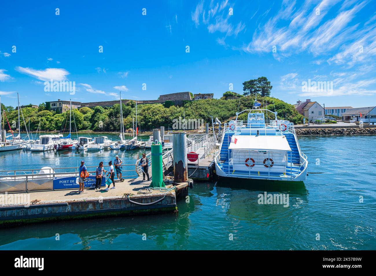 France, Morbihan, Locmiquélic, port of Pen Mane Stock Photo - Alamy