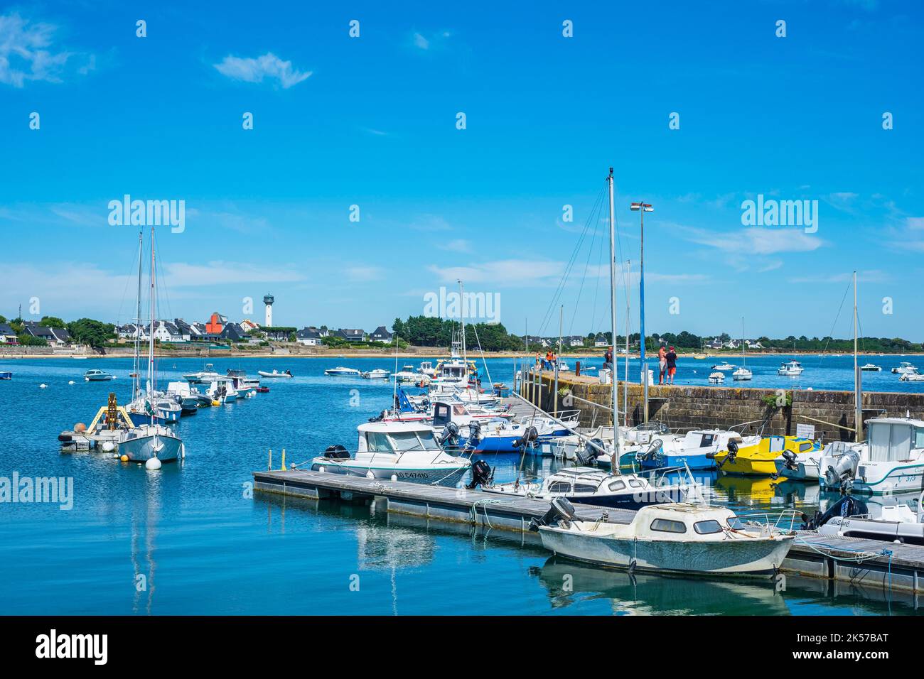 France, Morbihan, Port-Louis, port of Locmalo Stock Photo - Alamy