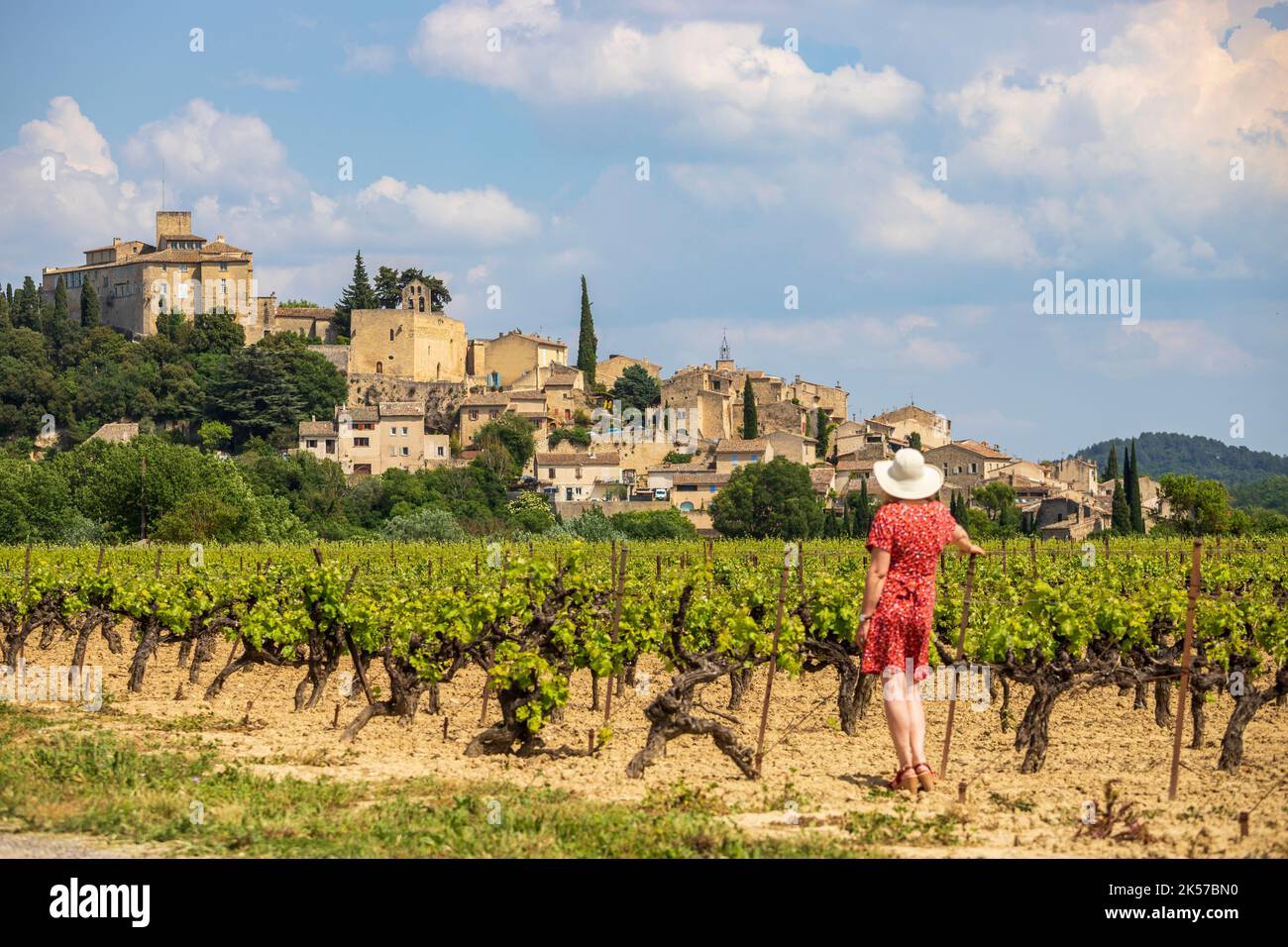 France, Vaucluse, regional natural reserve of Luberon, Ansouis ...