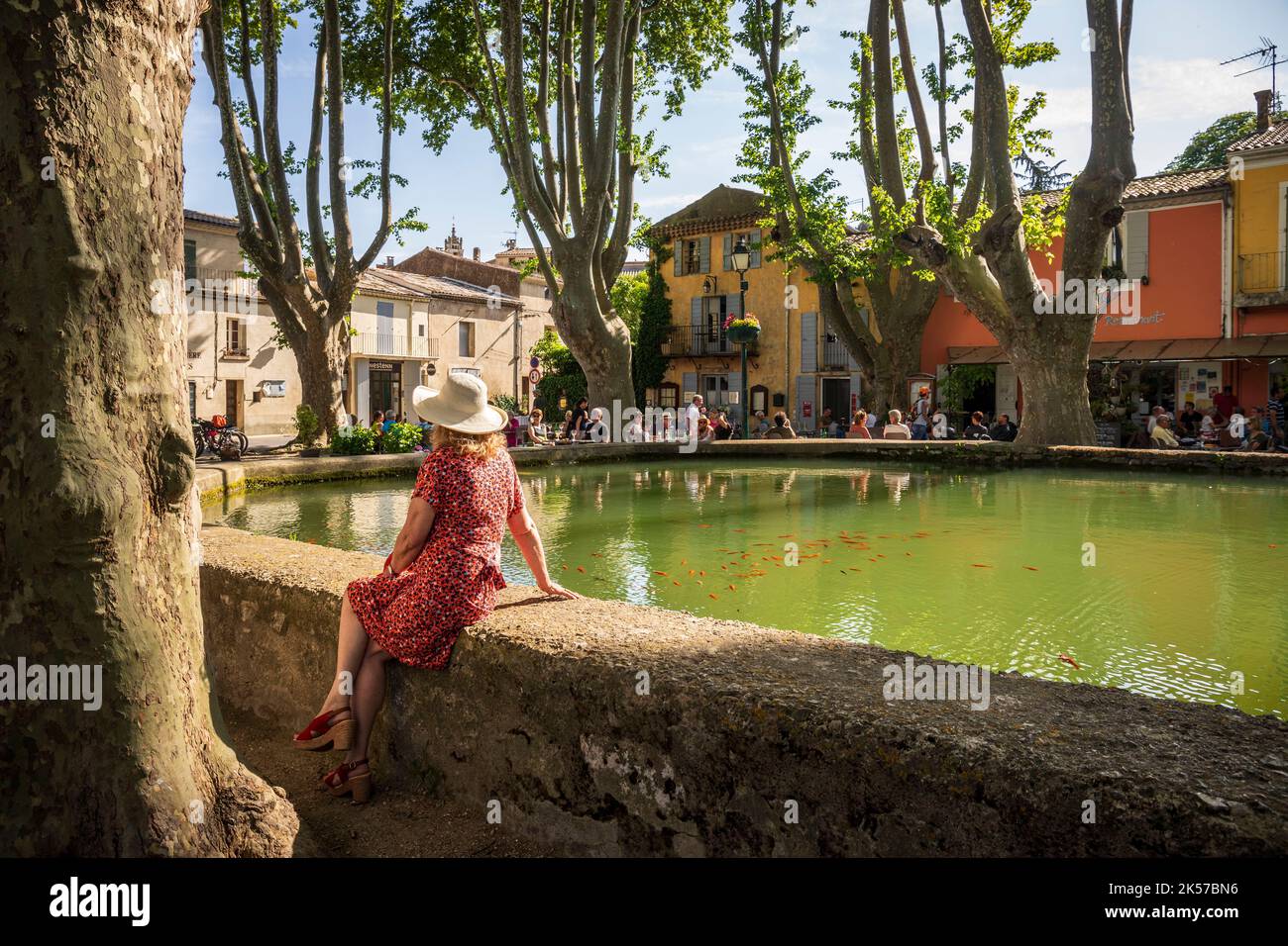 France, Vaucluse, Regional Natural Park of Luberon, Cucuron, the Bassin ...