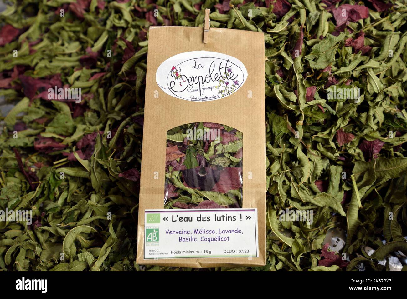 France, Doubs, Crouzet Migette, Sylvie Euvrard, producer of aromatic ...