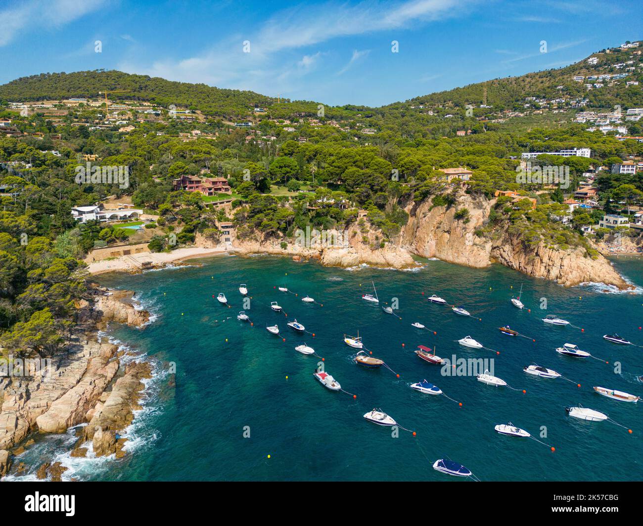 Spain, Catalonia, Costa Brava, Begur, Fornells, port of Esclanyà ...