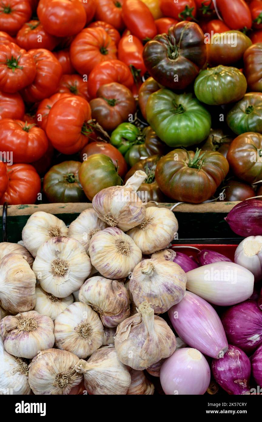 France, Var, country market of Saint Raphael Stock Photo - Alamy
