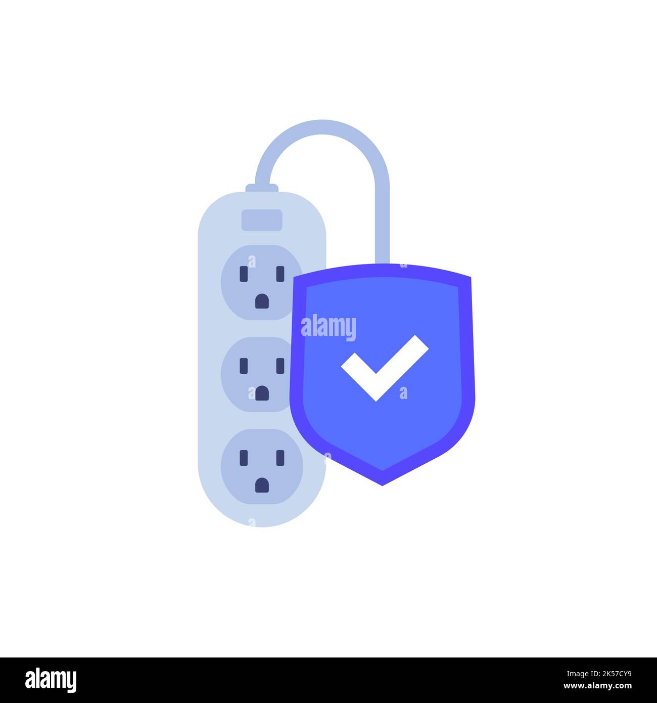 surge protector, power strip icon, type B socket Stock Vector Image ...