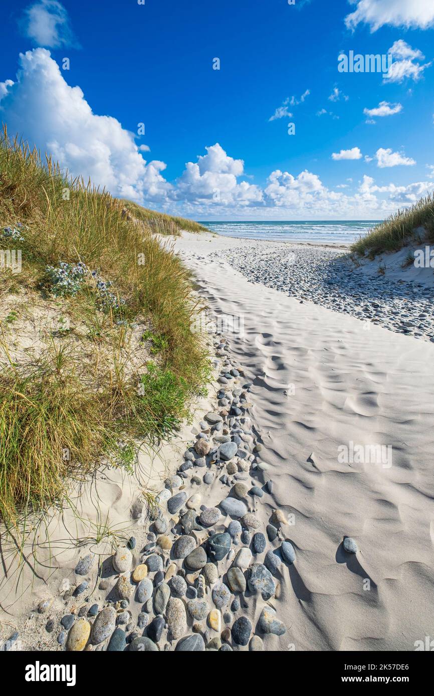 France, Finistere, Audierne Bay, Treguennec, Kermabec beach on the ...