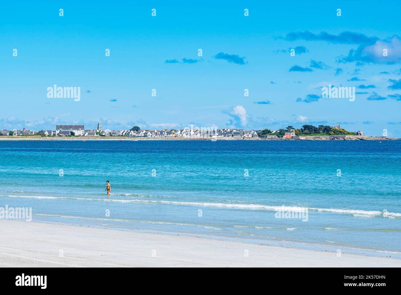 France, Finistere, Penmarc'h, Ster beach on the coastal footpath or GR ...