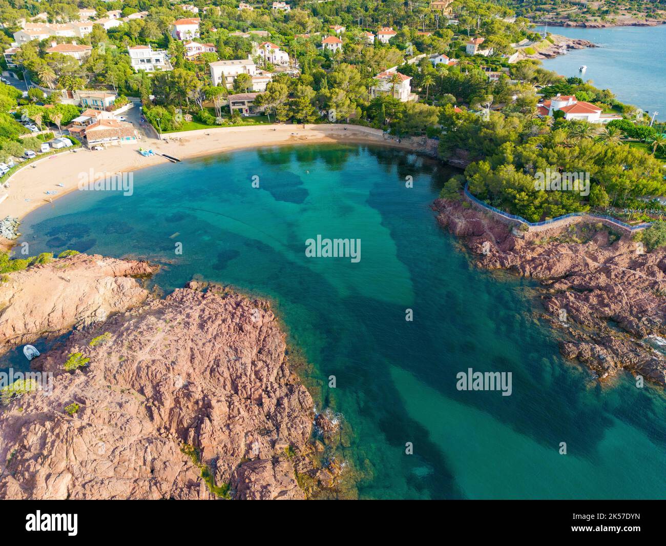 France, Var, Corniche de l'Esterel, Saint Raphael, Agay, Camp Long ...