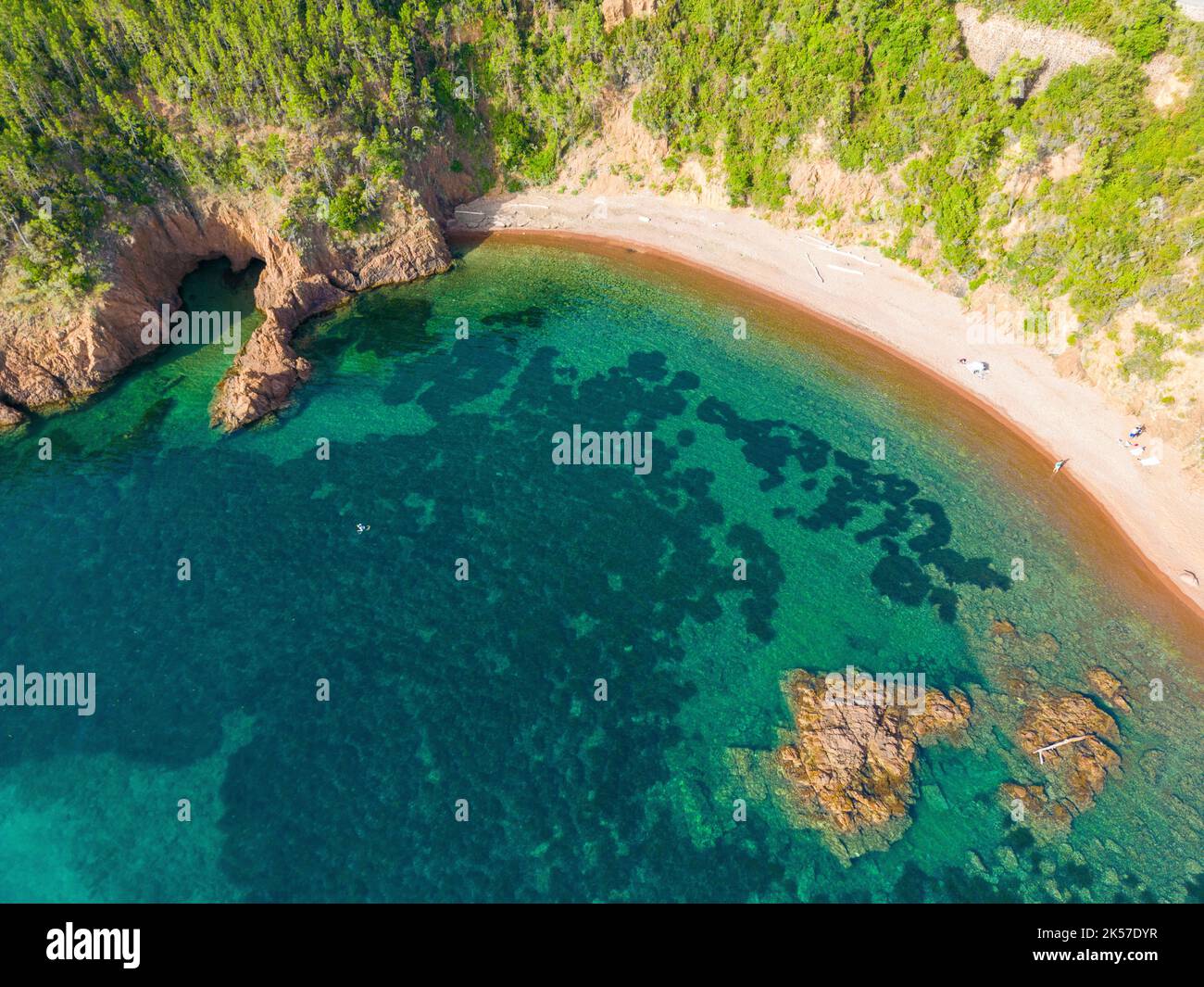 France, Var, Corniche de l'Esterel or corniche d'Or, Saint Raphael, Le ...