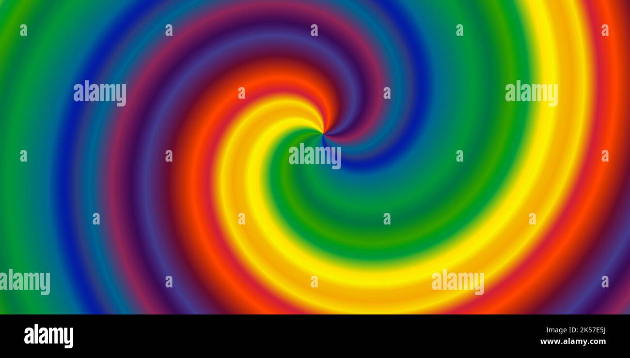 Rainbow spiral hi-res stock photography and images - Alamy