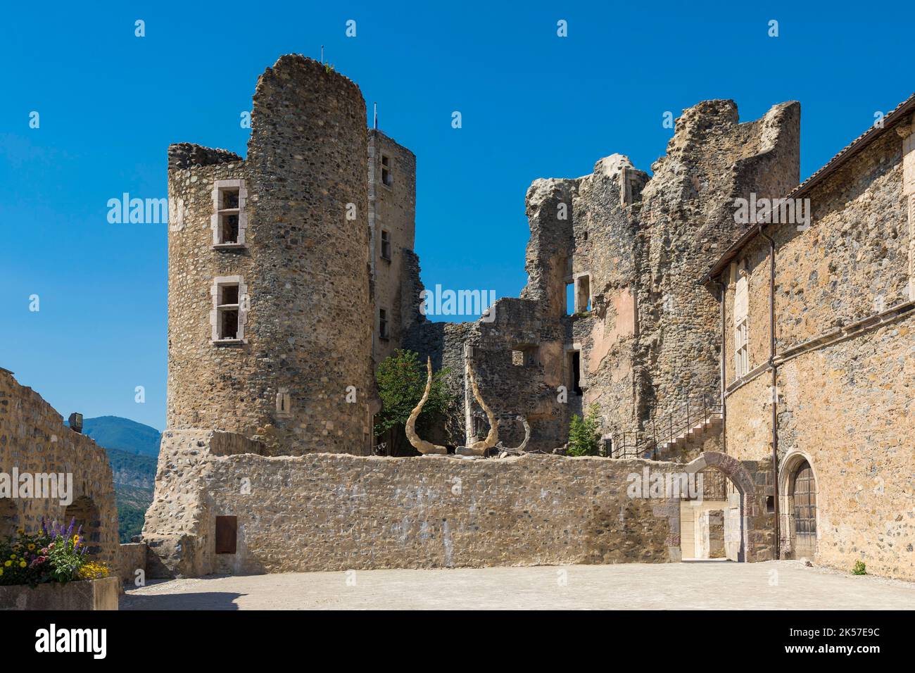 France, Hautes Alpes, Tallard, castle classified as Historic Monuments ...