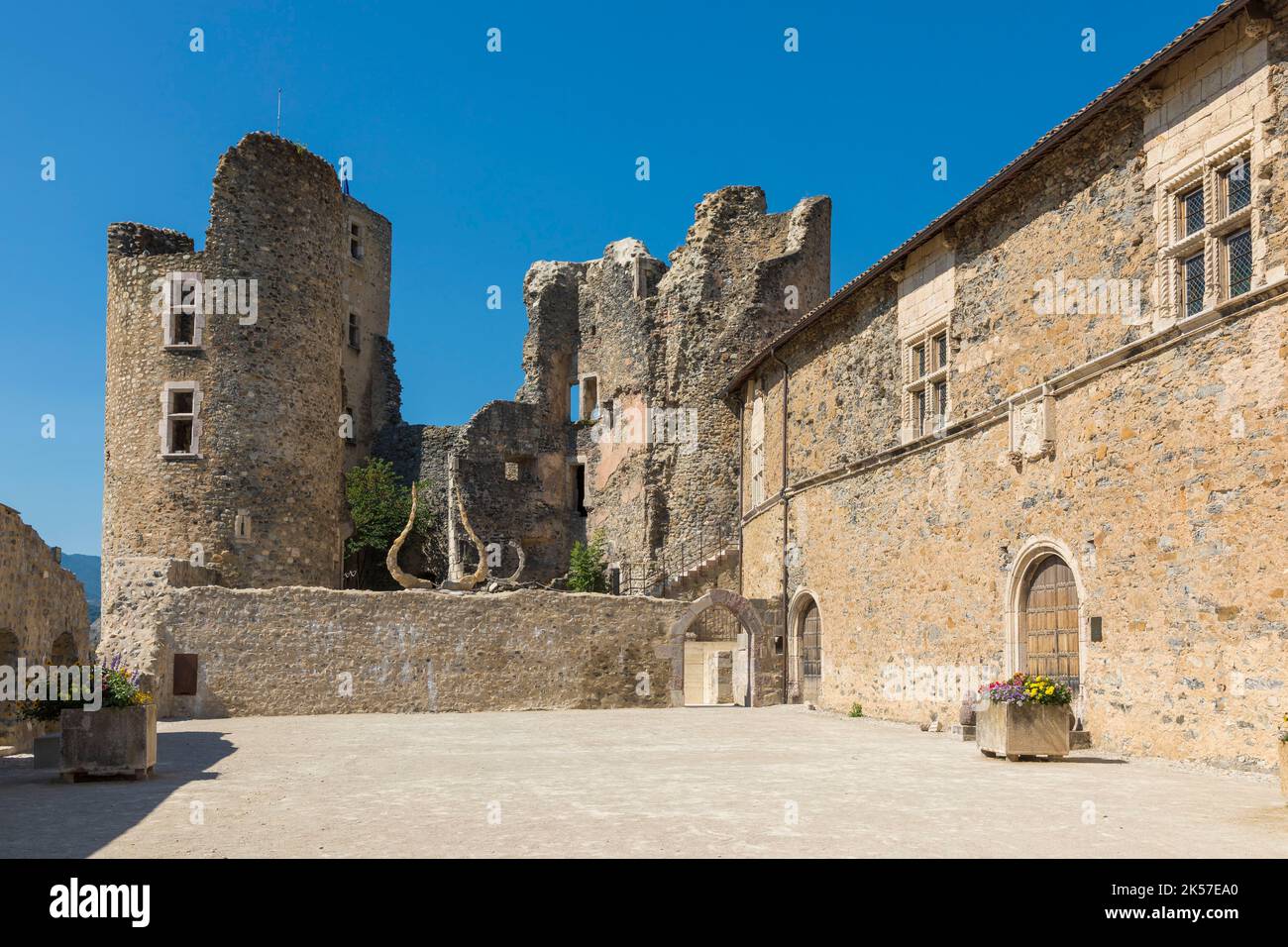 France, Hautes Alpes, Tallard, castle classified as Historic Monuments ...