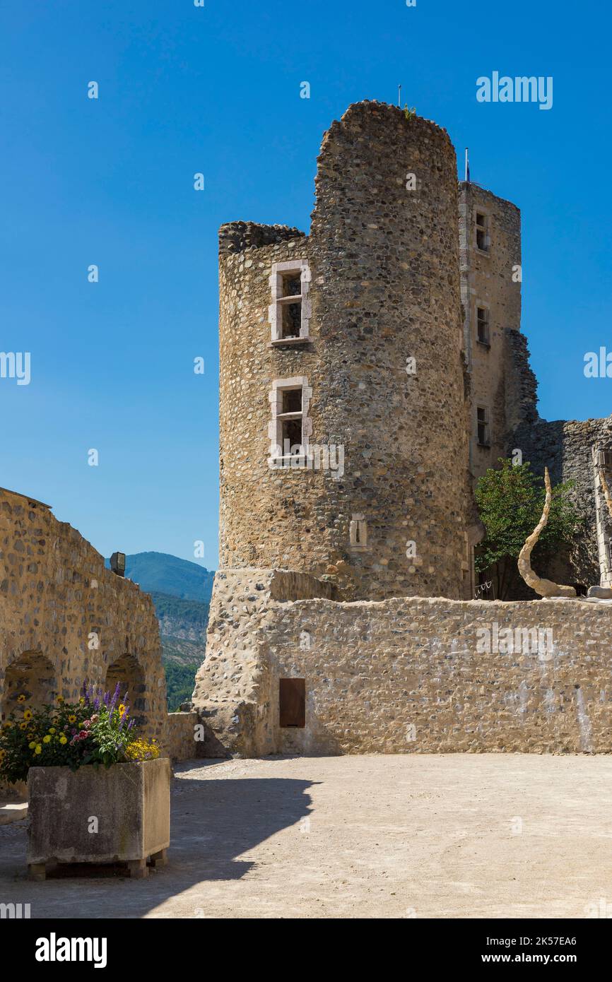 France, Hautes Alpes, Tallard, castle classified as Historic Monuments ...