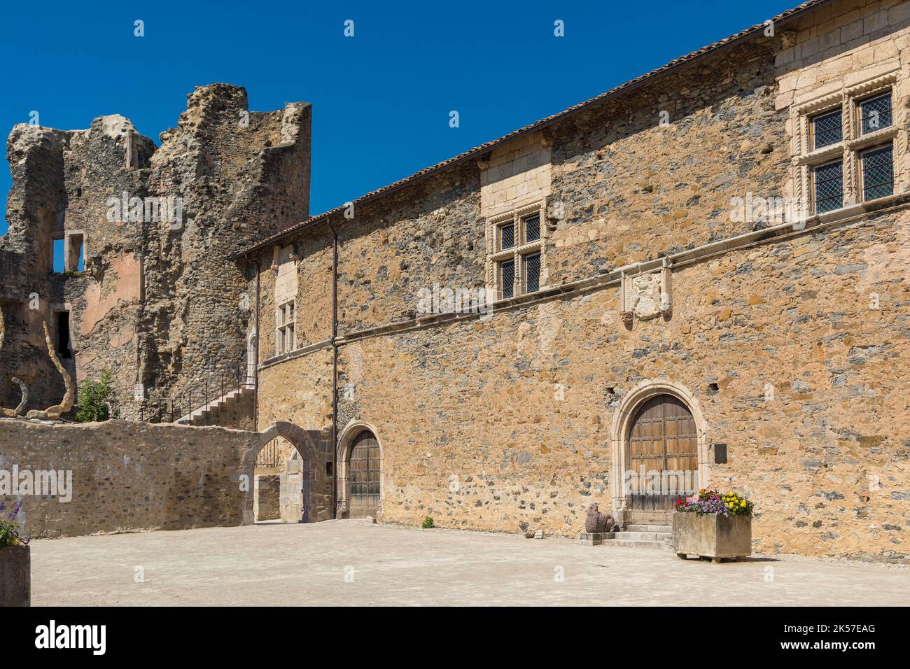 France, Hautes Alpes, Tallard, castle classified as Historic Monuments ...