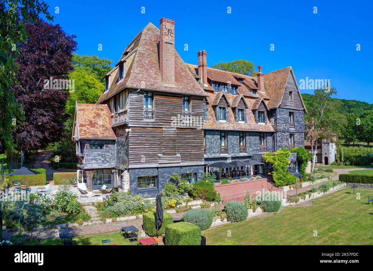 France, Calvados, Pennedepie, the luxury hotel les jardins de Coppelia ...