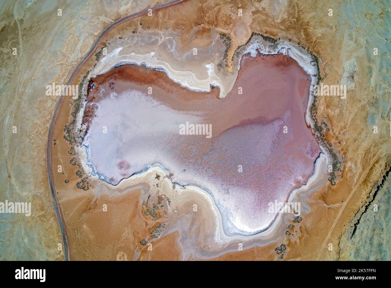 Egypt, Sinaï, Sharm-el-Sheikh, Ras Mohammed national park, Salted lake ...