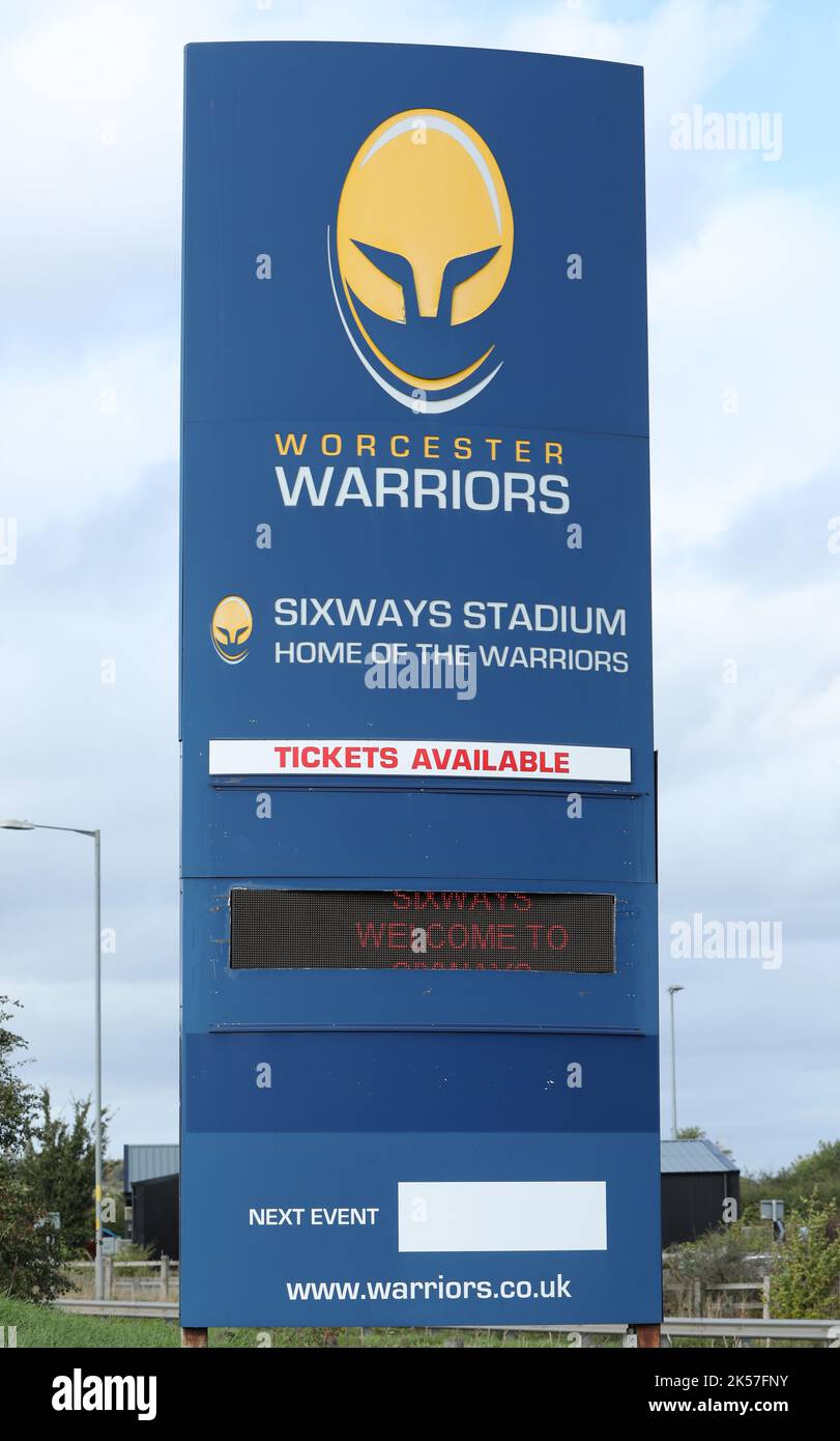 Worcester Warriors Rugby Football Club at Sixways in Worcester has been ...