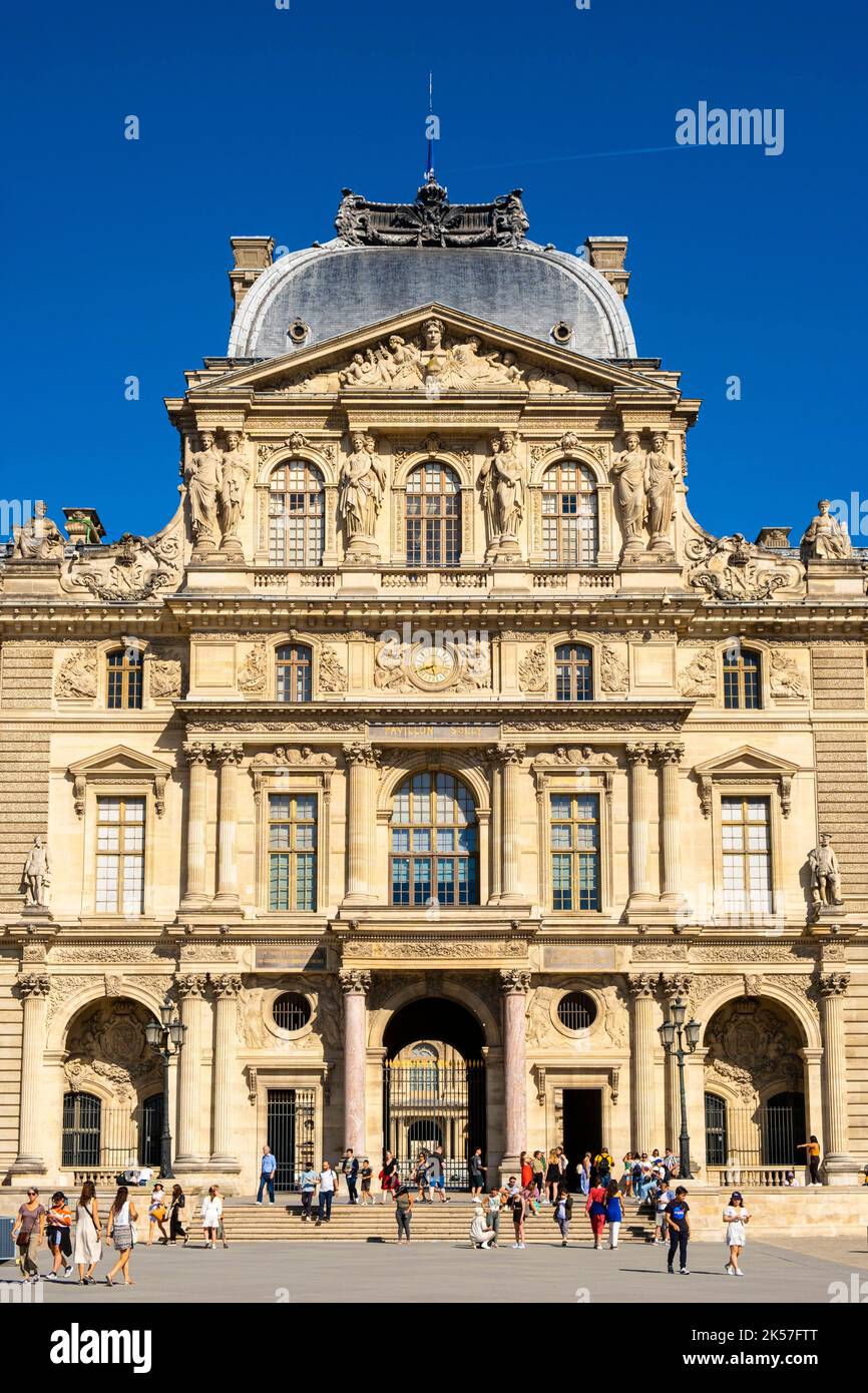 France, Paris, Louvre museum, Sully pavilion Stock Photo - Alamy