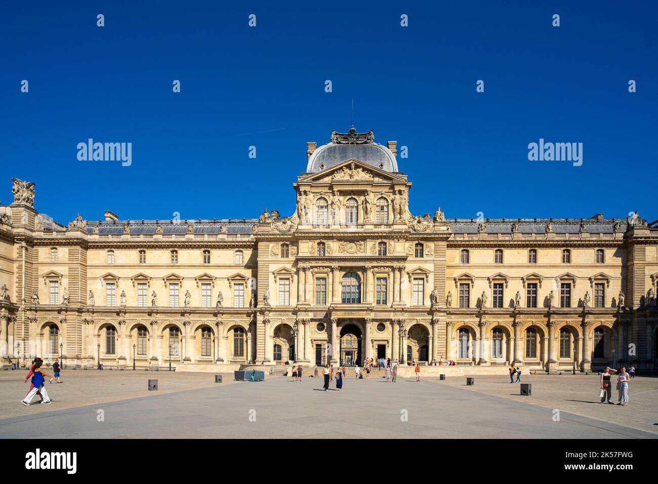 France, Paris, Louvre museum, Sully pavilion Stock Photo - Alamy