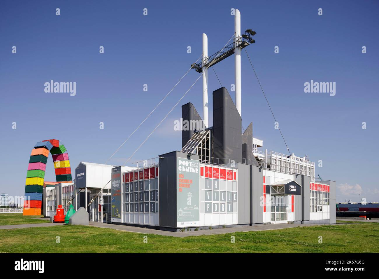 France, Seine Maritime, Le Havre, city center listed as World Heritage ...