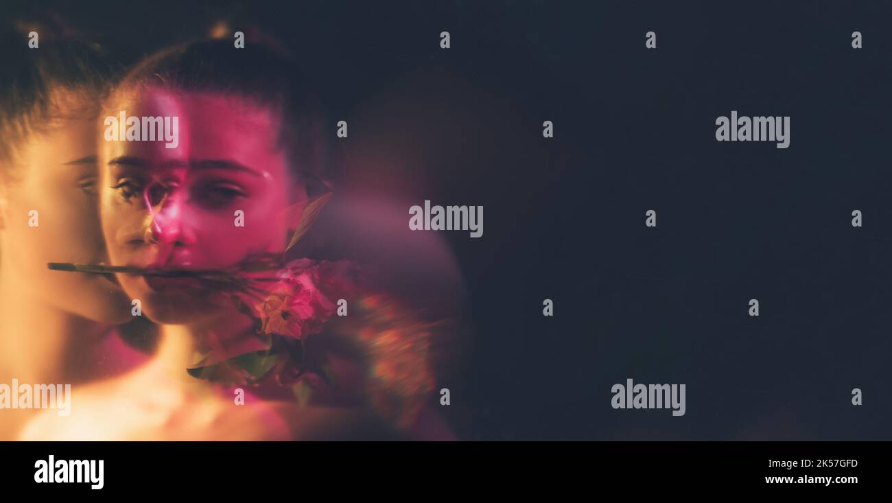 Feminine duality hi-res stock photography and images - Alamy