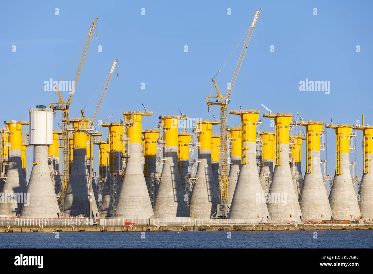 France, Seine-Maritime, Le Havre, the harbour, Bougainville wharf ...