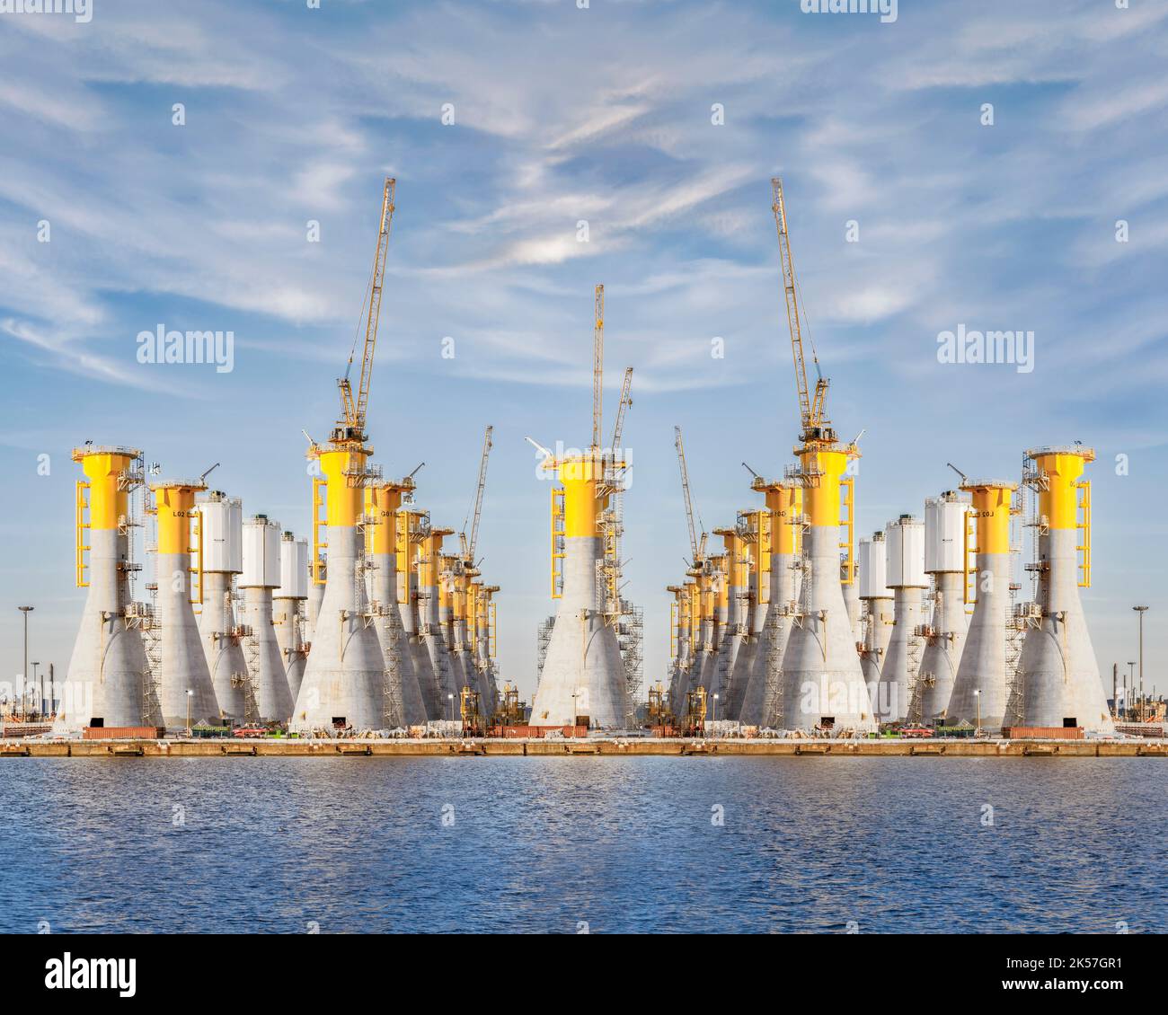 France, Seine-Maritime, Le Havre, the harbour, Bougainville wharf ...