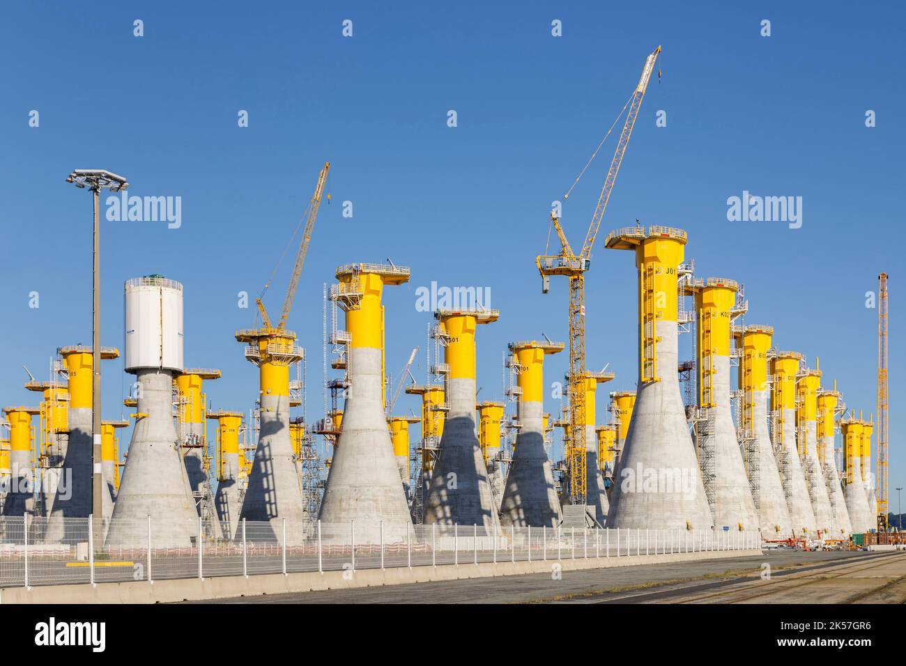 France, Seine-Maritime, Le Havre, the harbour, Bougainville wharf ...