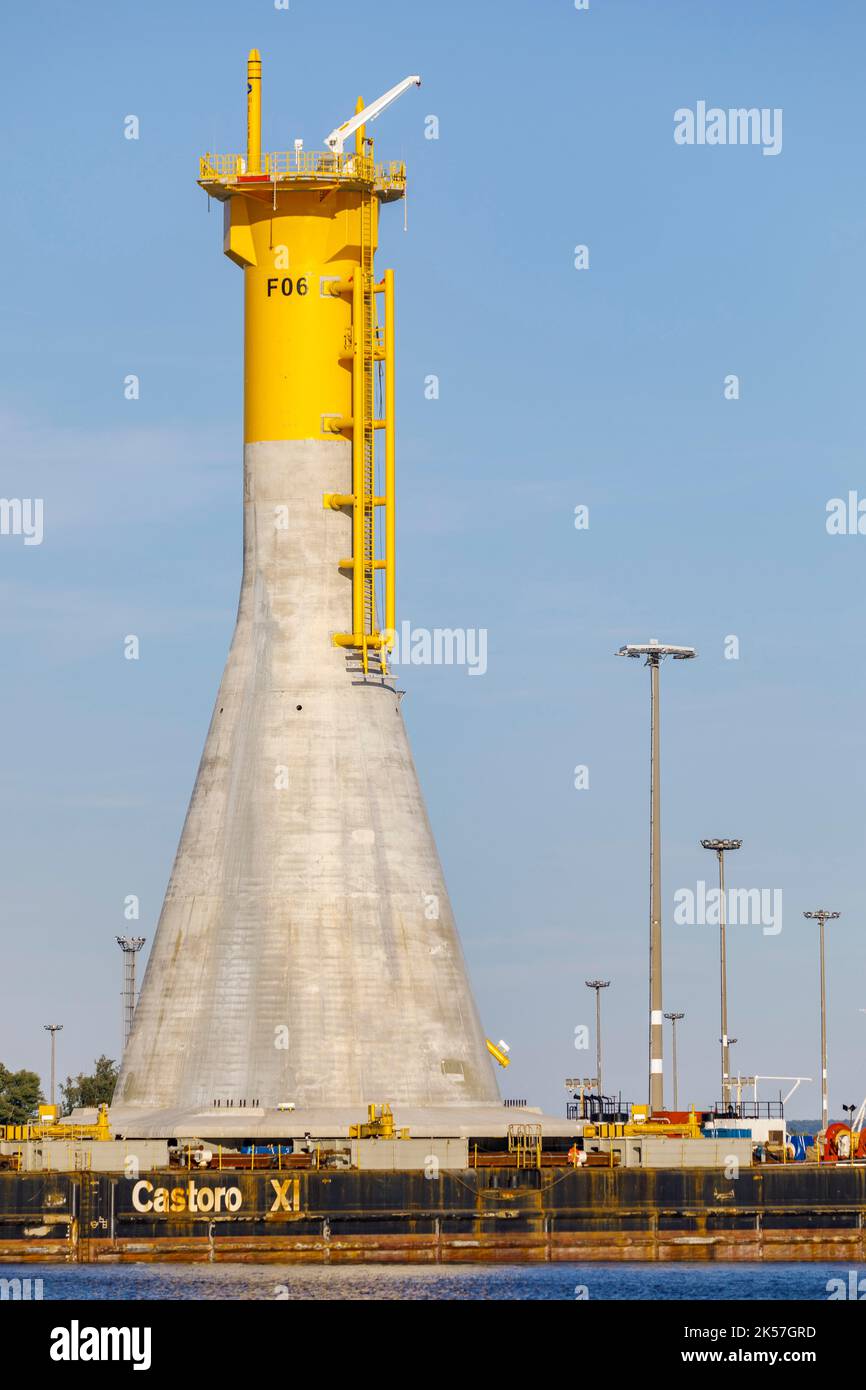 France, Seine-Maritime, Le Havre, the harbour, Bougainville wharf ...