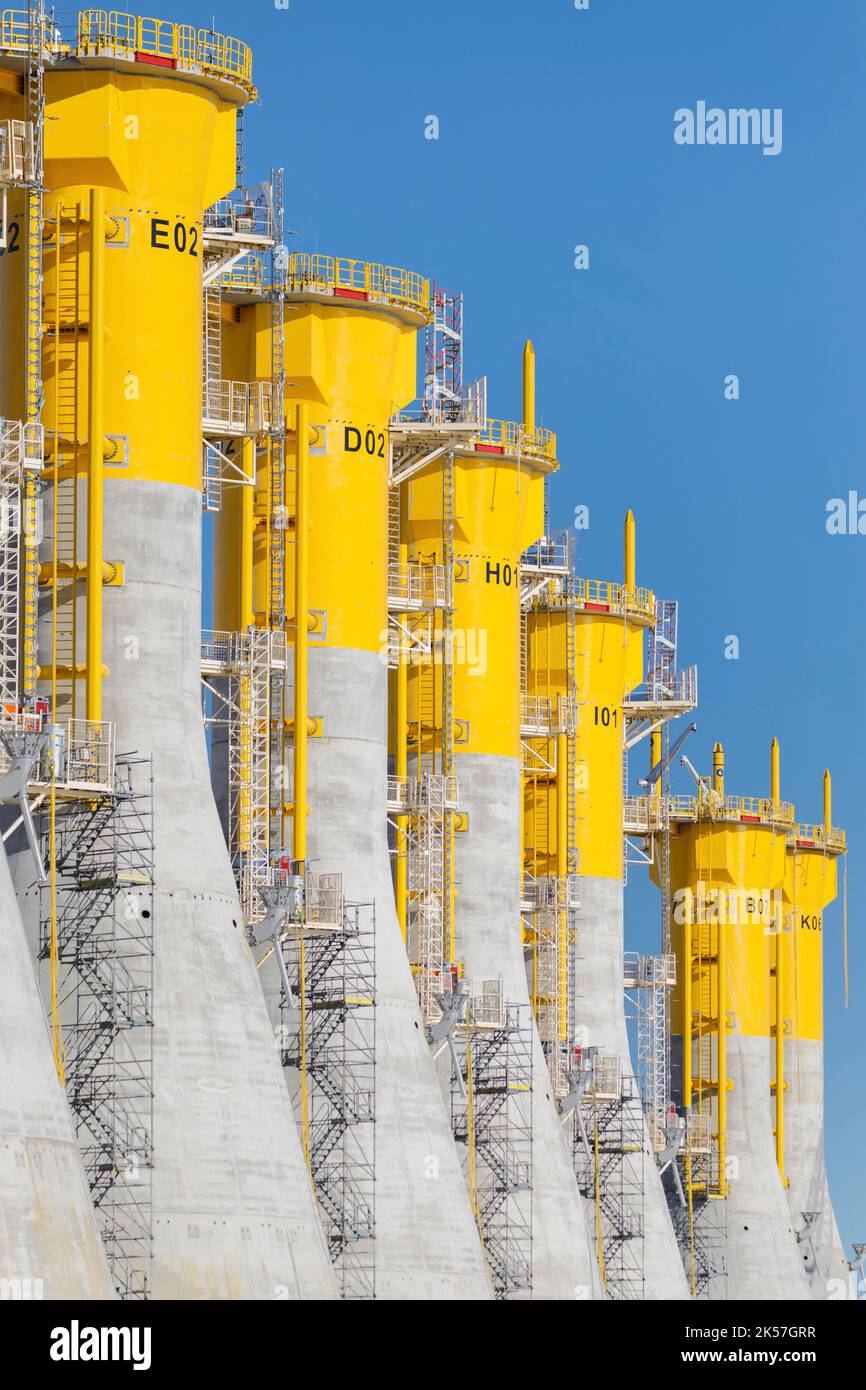 France, Seine-Maritime, Le Havre, the harbour, Bougainville wharf ...