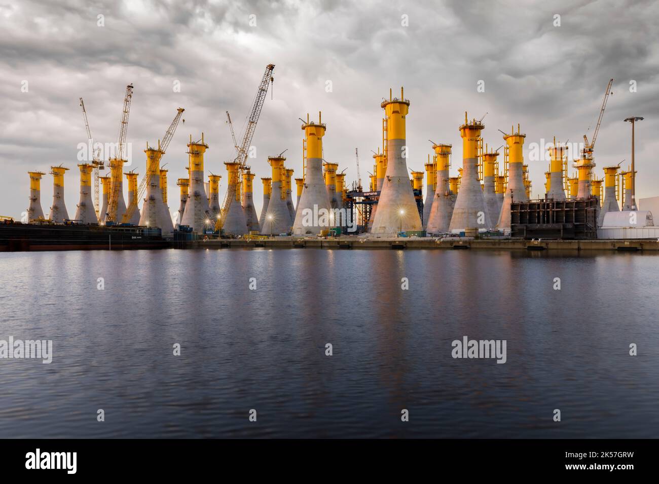 France, Seine-Maritime, Le Havre, the harbour, Bougainville wharf ...