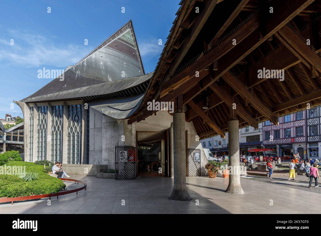 France, Seine Maritime, Rouen, Church of St Joan of Arc, built in 1979 ...