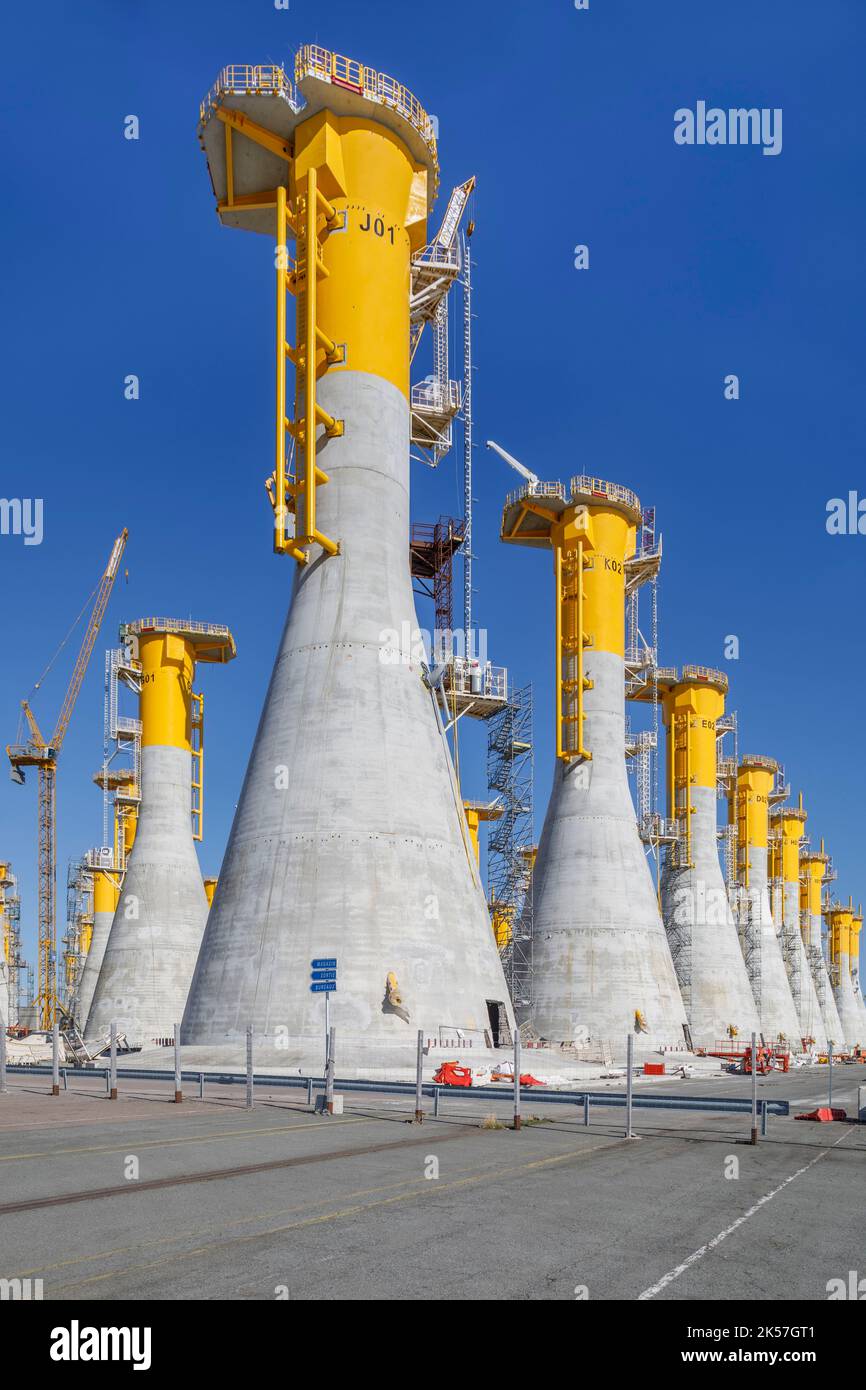 France, Seine-Maritime, Le Havre, the harbour, Bougainville wharf ...