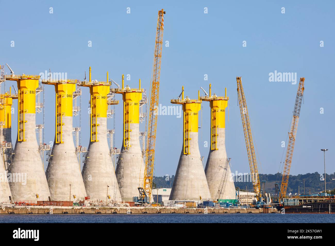 France, Seine-Maritime, Le Havre, the harbour, Bougainville wharf ...