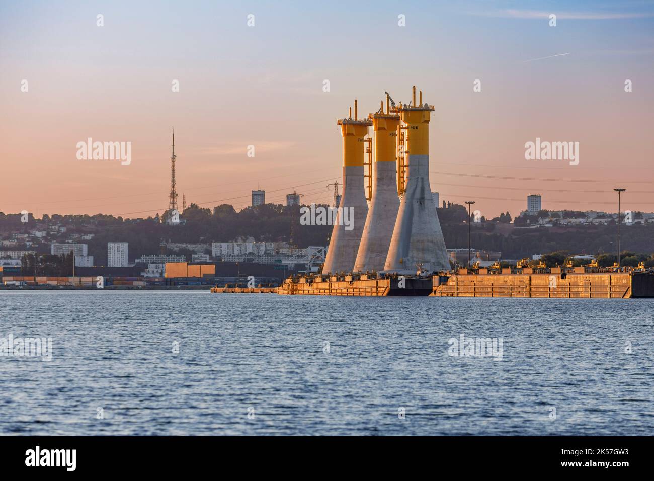 France, Seine-Maritime, Le Havre, the harbour, Bougainville wharf ...