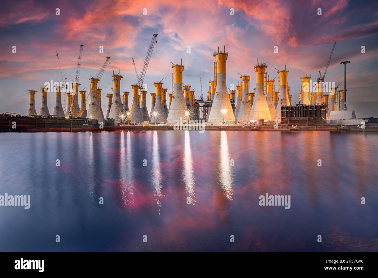 France, Seine-Maritime, Le Havre, the harbour, Bougainville wharf ...