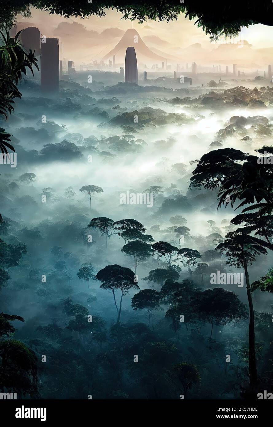 Amazon Rainforest, Amazonas, Brazil. Designer's fantasy. Beautiful ...