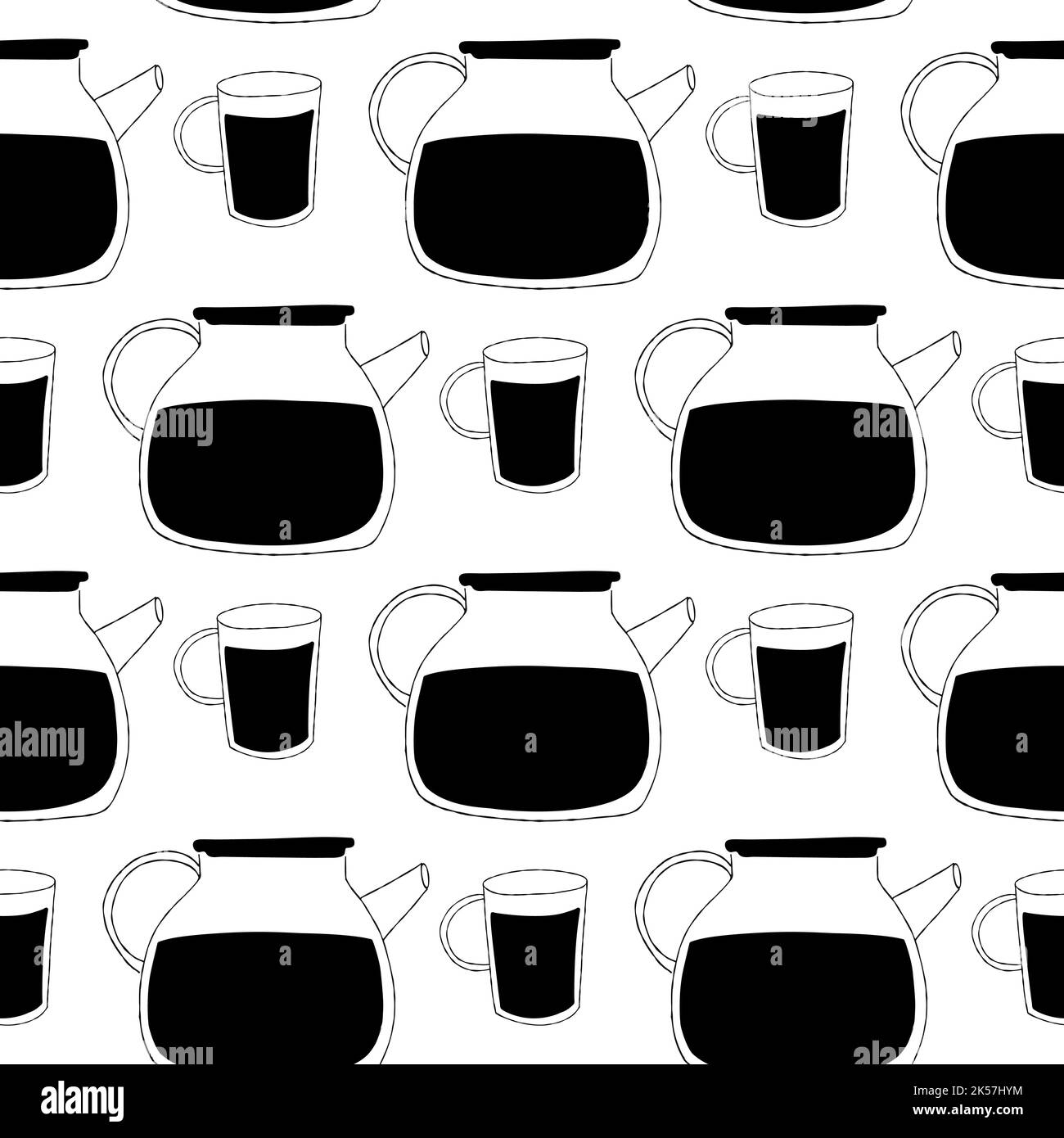Hand drawn cups hi-res stock photography and images - Alamy