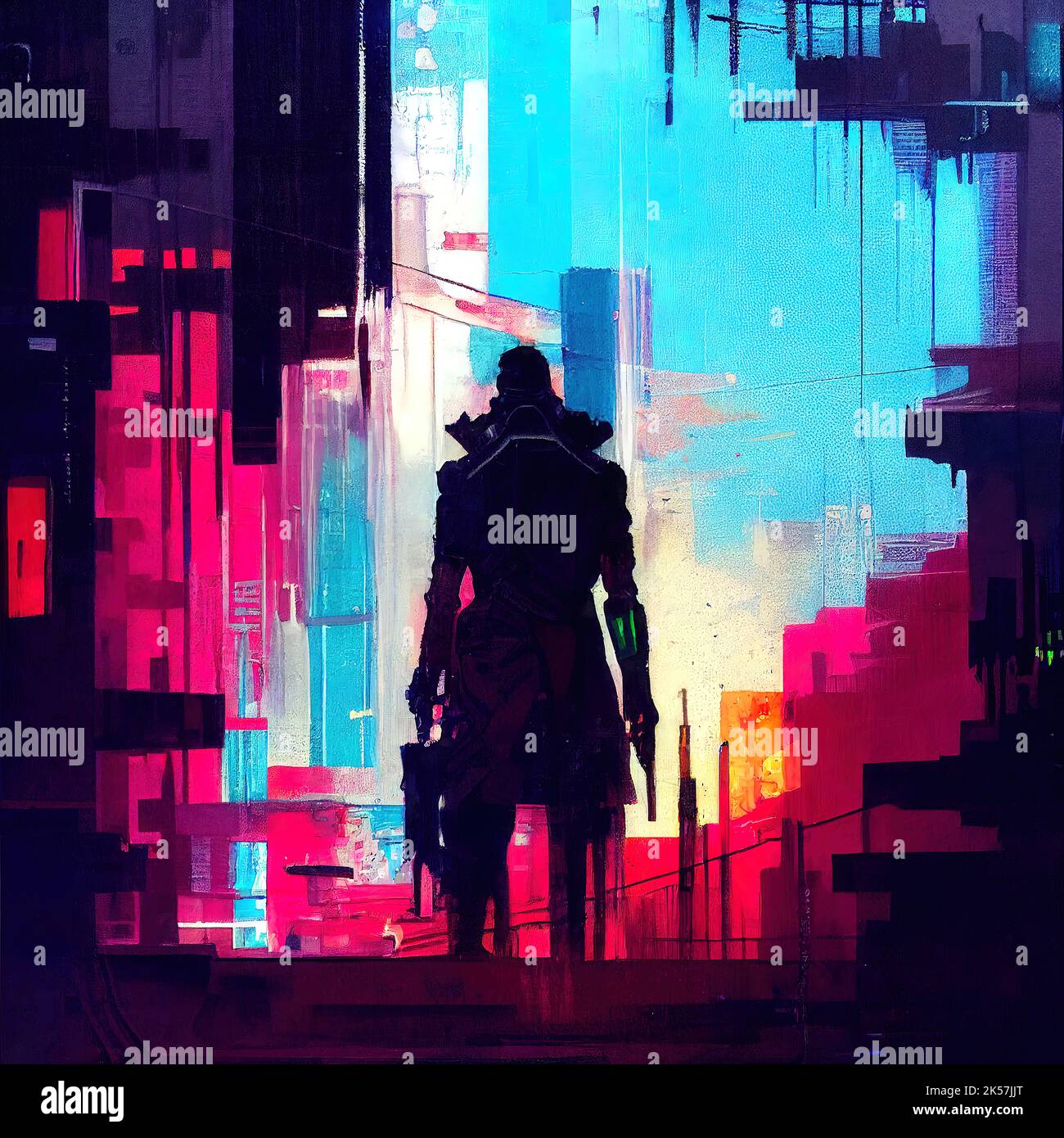 Cyberpunk society hi-res stock photography and images - Alamy