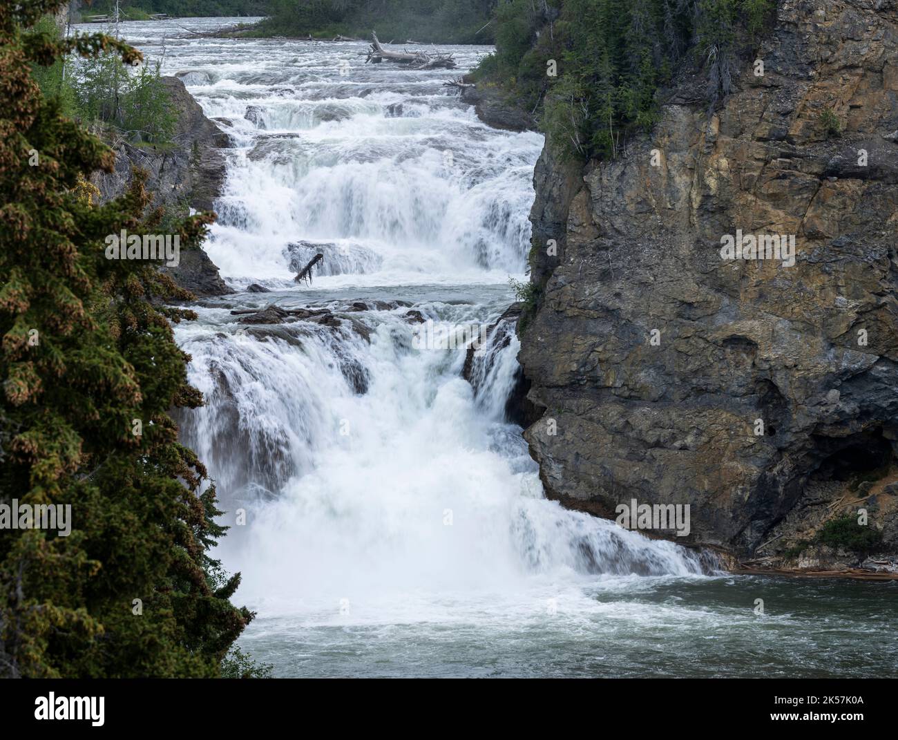 Smith River Falls at Smith River Falls – Fort Halkett Provincial Park ...