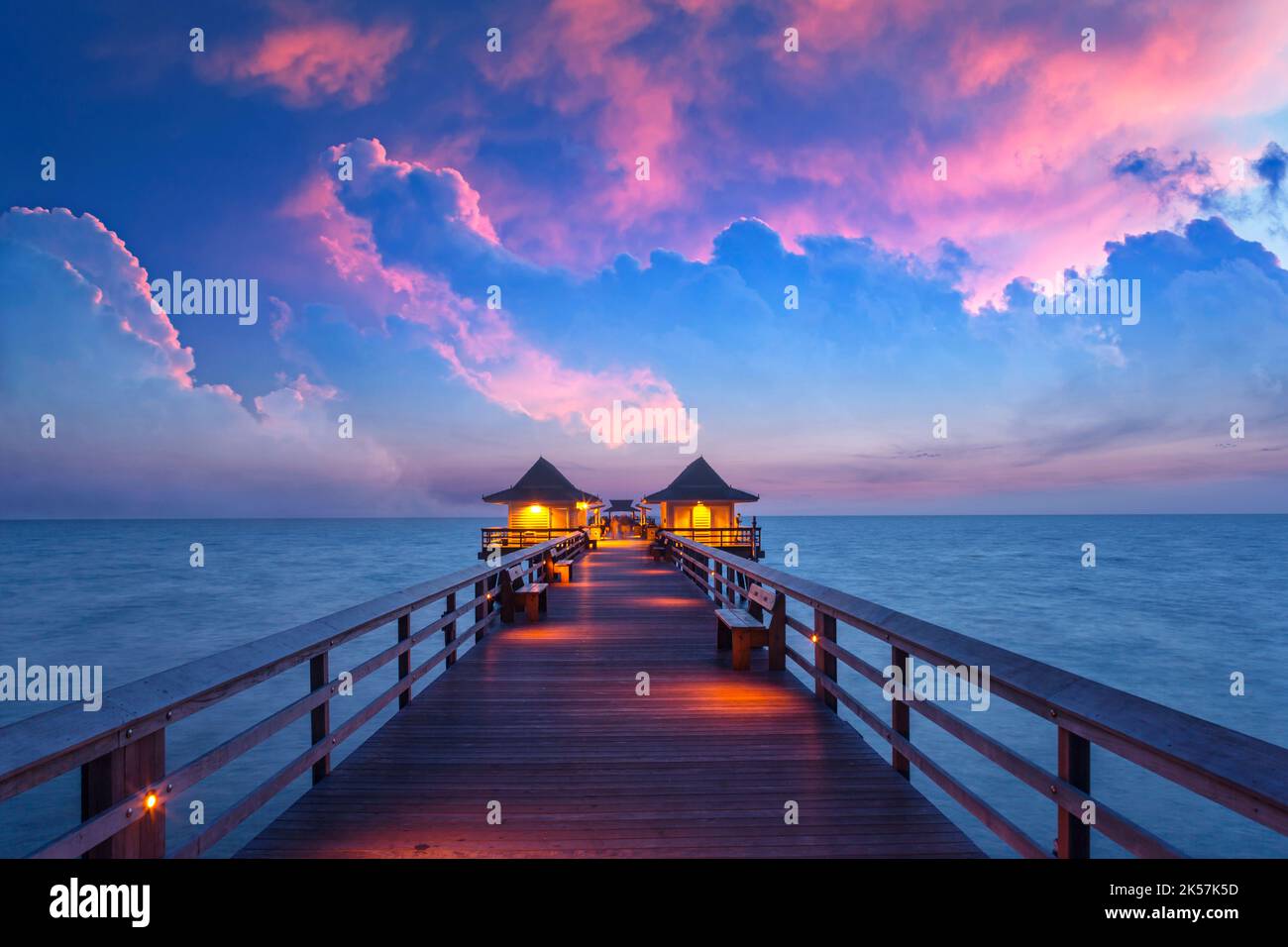 2016 HISTORICAL NAPLES PIER NAPLES COLLIER COUNTY FLORIDA Stock Photo ...