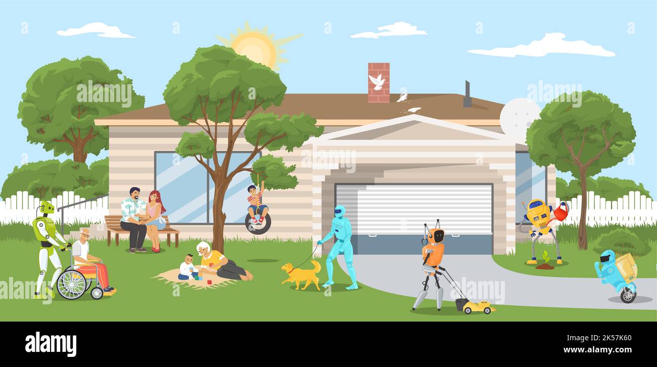 Nurse robot ai Stock Vector Images - Alamy