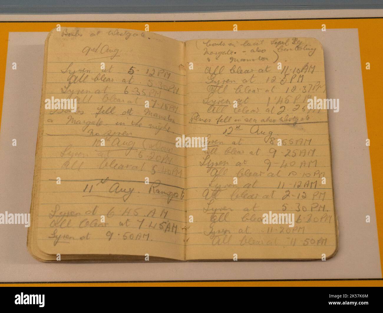 A personal note-book from the Battle of Britain period (August 1940 ...