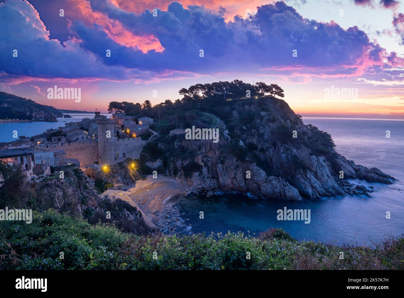 CASTLE OLD TOWN CALA ES CODOLAR BEACH TOSSA DE MAR COSTA BRAVA ...