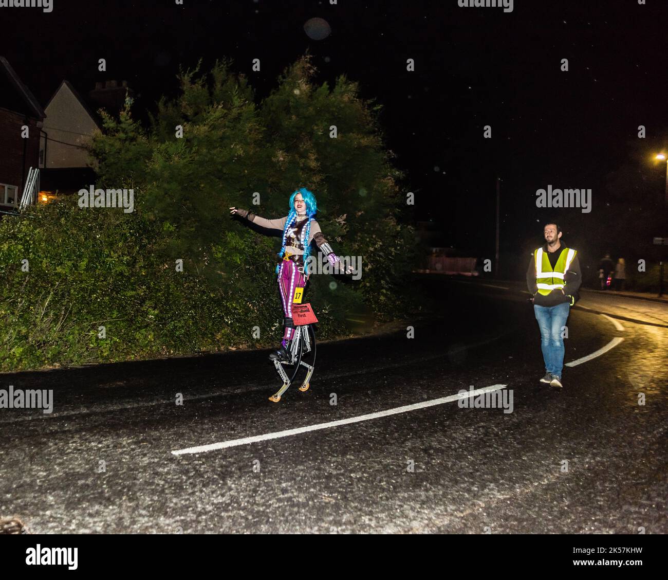 Night-time Carnival in Budleigh Salterton Stock Photo - Alamy