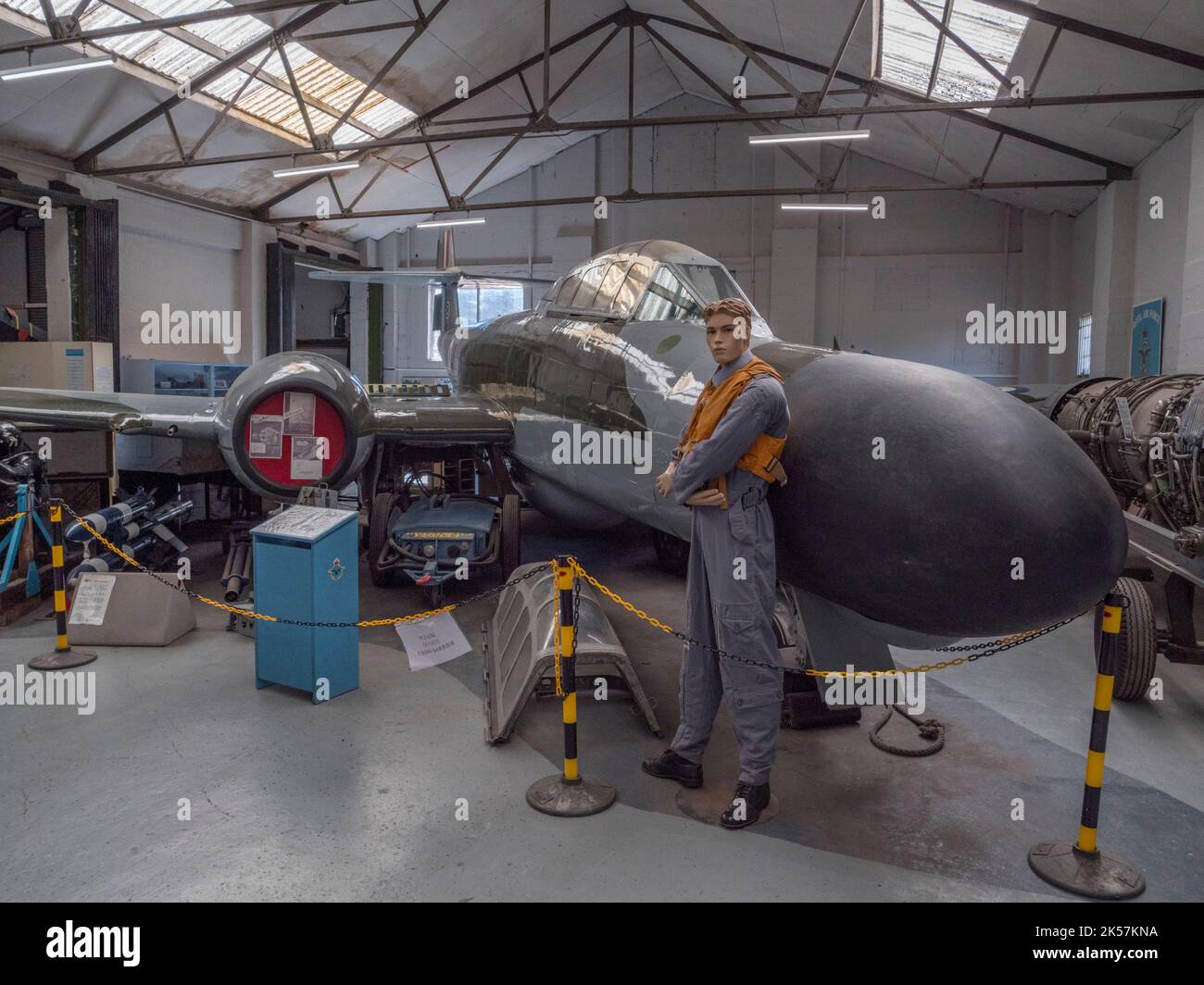 A Gloster Meteor (WD646 but labeled NF.11 WD615) from 1951 in the RAF ...