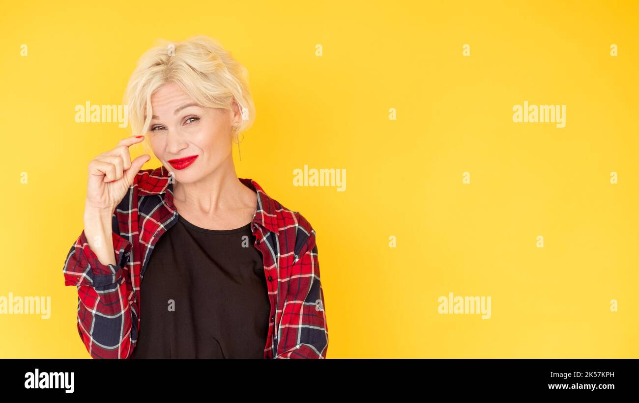 Hopeful middle aged woman hi-res stock photography and images - Alamy