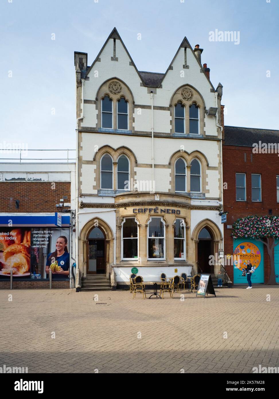 Caffe Nero in the centre of Market Harborough where Sir William Henry ...