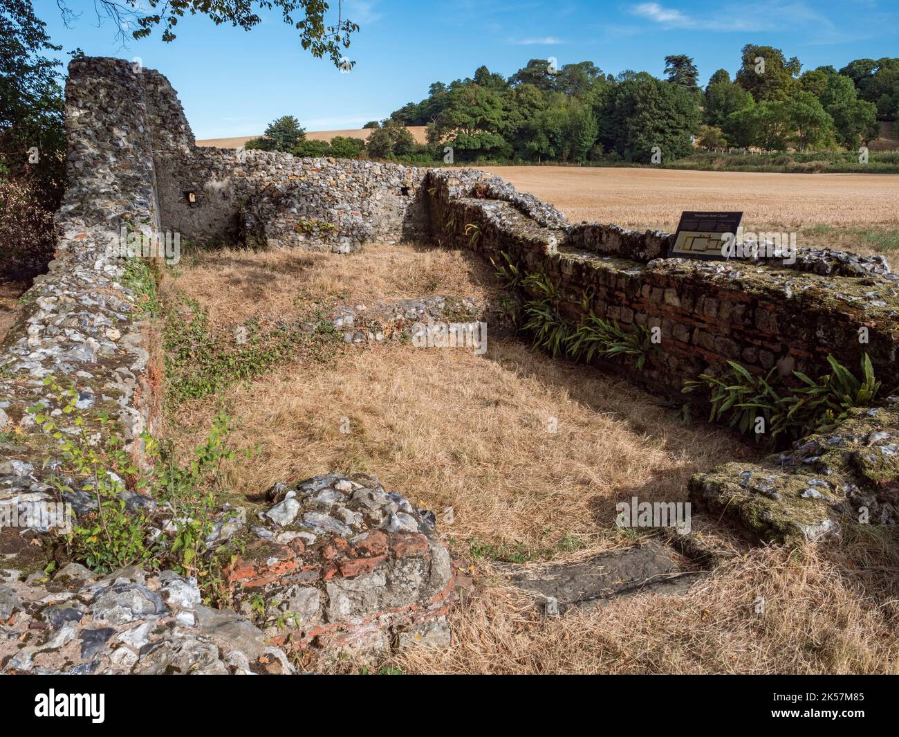 View from the nave towards the chancel and altar in Faversham Stone ...